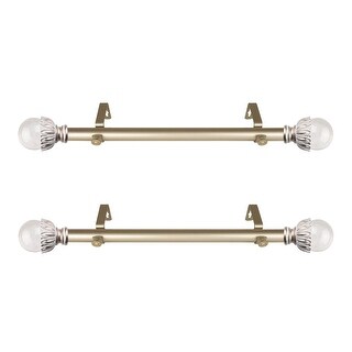 Home Decorative Pixie 1in Diameter Side Curtain Rod 1220in Long (Set Of ...