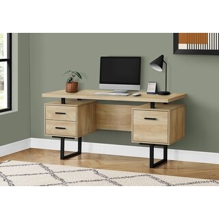Reversible Configuration 60" Computer Desk with Closed Storage - Bed ...