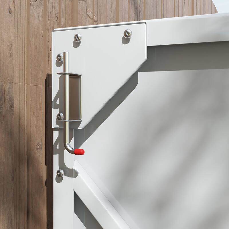 Outsunny 5' x 9' Steel Outdoor Storage Shed, Lean to Shed, Metal Tool ...