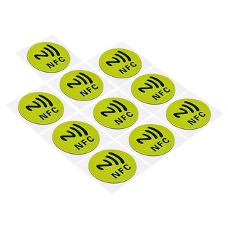 20Pcs NFC Stickers NFC213 Tag Sticker 144 Bytes Blank Round NFC Tags ...