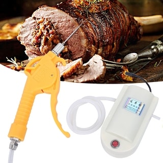 Electric Meat Injector with Double Pump and 10 Needles - Bed Bath ...