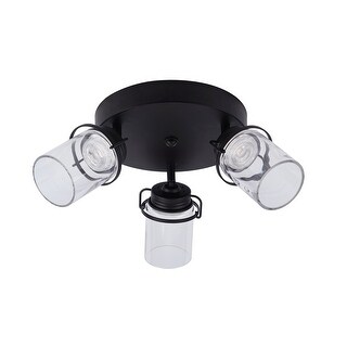 Catalina Lighting Transitional Dark Bronze 3-Light Round Integrated LED ...