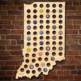 Indiana Beer Cap Map - Bed Bath & Beyond - 11590141