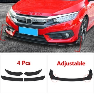Universal Front Bumper Lip Auto Chin Spoiler ABS Fit for Honda Civic ...