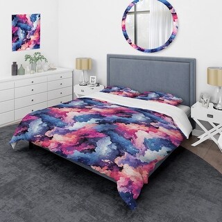 Designart "Cosmic Camo Odysee I" modern bedding set with shams - Bed ...