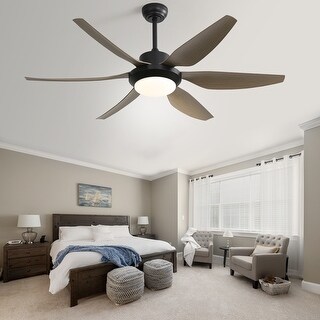 Glendale Sunflower Design 54in. Modern Ceiling Fan with Lights, Slient ...