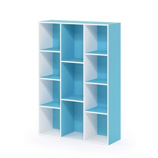 Luder Bookcase / Book / Storage , 11-Cube, White/Light Blue - Bed Bath ...