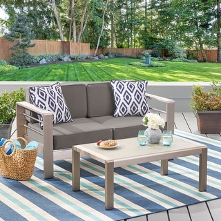 Cape Coral Outdoor Aluminum 2-piece Set with Cushions by Christopher ...