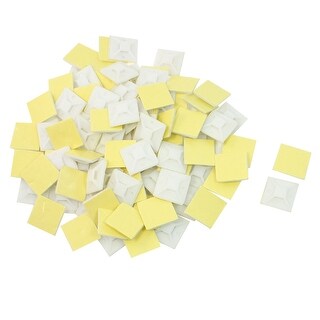 93 Pcs 4 Way White Plastic Adhesive Sticker Cable Tie Base - Bed Bath ...