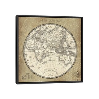 iCanvas "French World Map II " by Sue Schlabach Framed - Bed Bath ...