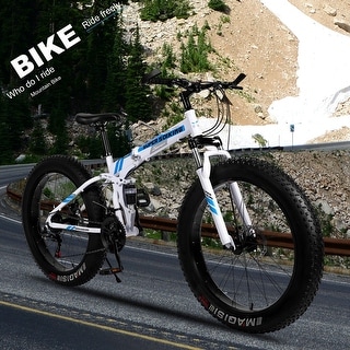 Fat Tire Men Mountain Bike 17 Inch Medium High Tensile Frame - Bed Bath ...