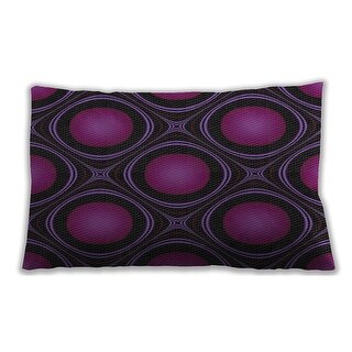 Ahgly Company Patterned Indoor-Outdoor Purple Jam Purple Lumbar Throw ...