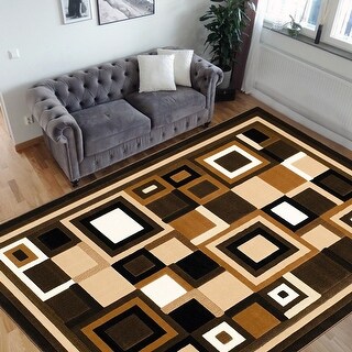 HR Brown, Beige, Chocolate Multicolor Modern Contemporary Living Room ...