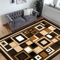 HR Brown, Beige, Chocolate Multicolor Modern Contemporary Living Room ...