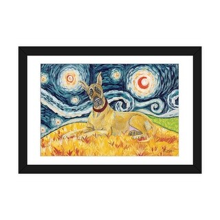iCanvas "Great Dane On A Starry Night Cropped" by Gretchen Kish Serrano ...