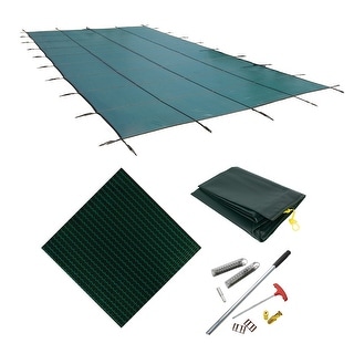 Blue Wave 18-Year Rectangular Mesh Safety Cover for In-Ground Pools ...