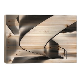 Staircase Print On Wood by Darren Kelland - Multi-Color - Bed Bath ...