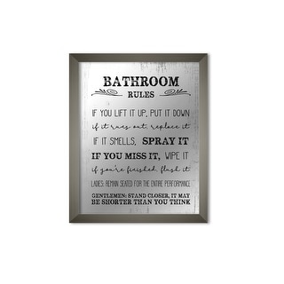 bathroom rules for home