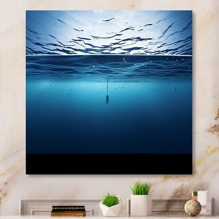 Designart "Surrealism Inverted Ocean Photo" Surrealism Wall Art - Bed ...
