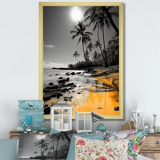 Designart "Hawaii Tropical Haven I" Hawaii Framed Wall Decor - Bed Bath ...
