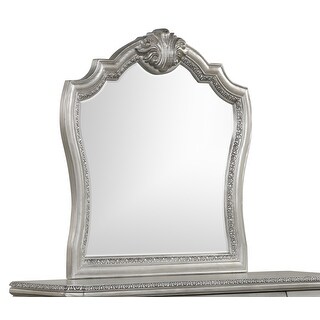 Traditional Style Mirror with Wood Frame in Silver, a Timeless and ...