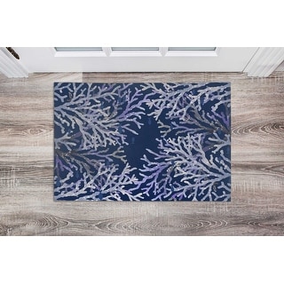 CORAL NAVY Doormat By Kavka Designs - Bed Bath & Beyond - 38247975