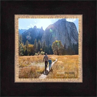 7x7 Traditional Complete Wood Square Picture Frame with UV Acrylic ...