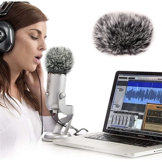 Plush Microphone Cover Windscreen Sleeve, Filtering Plosives Noise ...