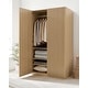 Vidalia Slatted 2-Door Oak Wooden Wardrobe Armoire - Bed Bath & Beyond ...