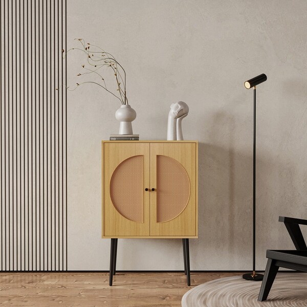 Round rattan cabinet store
