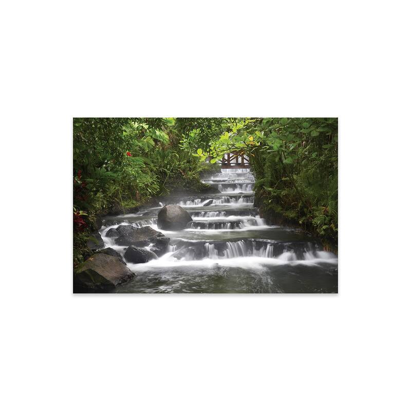 Tabacon River, Cascades And Pools In The Rainforest, Costa Rica Print ...