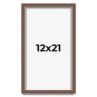 12x21 Shadow Box Frame Brown | 1.125 inches Deep Real Wood Rustic - Bed ...