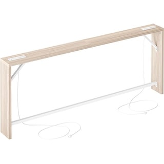 Long Sofa Table with Angled Metal Frame, 79" Console for Entryway or ...