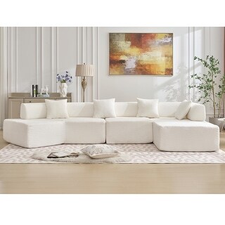Irregular-shaped Chaise Lounge Settee, Modular Sleeper Sectional Sofa ...