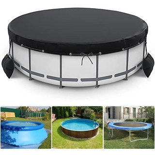 Round Pool Cover for Above Ground Pool and Waterproof Pool Cover - On ...