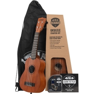 Kala KALA-LTP-S Learn To Play Starter Soprano Ukulele Kit - Bed Bath ...