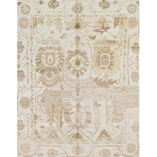 Ahgly Company Machine Washable Abstract Tan Brown Gold Area Rugs - Bed ...