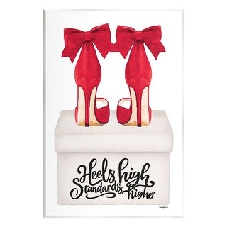 Stupell High Standards Red Heels Wall Plaque Art Design by Amanda ...