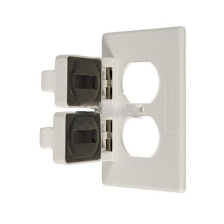 Rectangle Beige Duplex Outlet Cover Plastic American Imaginations - Bed ...