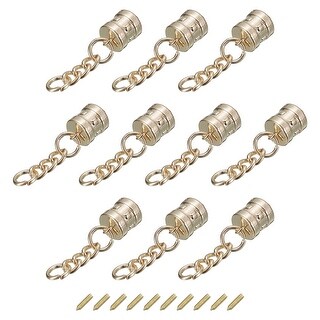 0.43" Cord End Cap Terminator Cord Finding for Jewelry Making, 15Pcs ...