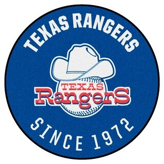 MLB - Texas Rangers Retro Collection Roundel Rug - 27in. Diameter ...
