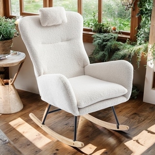 Teddy Velvet Fabric Rocking Chair 25.2W 29.5D 35.5H - Bed Bath & Beyond ...