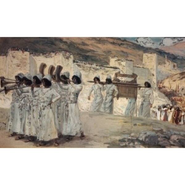 The Seven Trumpets Of Jericho James Tissot Poster Print Item ...
