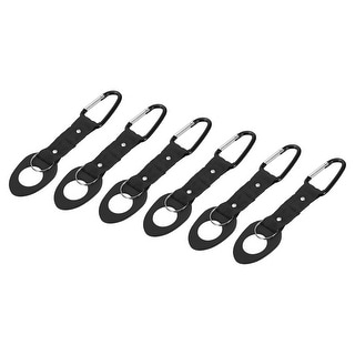 Bottle Hanging Buckle Clip Water Bottle Ring w D-Ring Hook Black 6Pcs ...