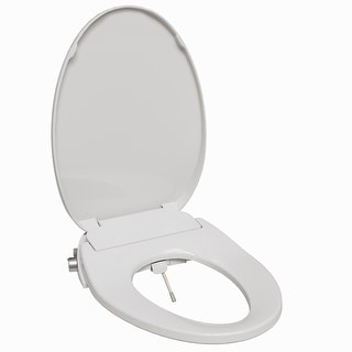 HOROW Non-Electric Bidet Seat for Elongated Toilets with Front and Rear ...