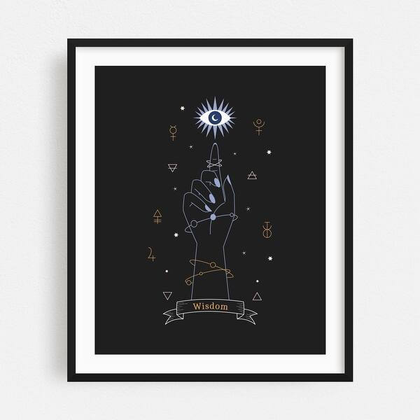 Wisdom Line Drawing Boho Minimal Planets Spiritual Art Print/Poster ...
