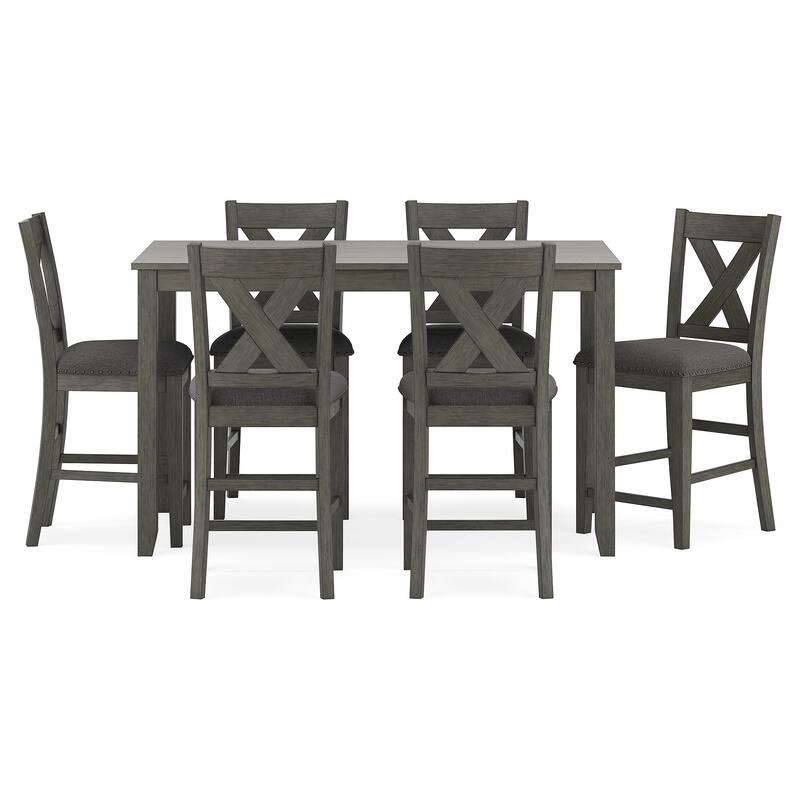 Signature Design by Ashley Caitbrook Gray Counter Height Dining Table ...