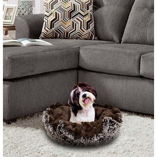 Bessie and Barnie Ultra Plush Godiva Brown/ Frosted Willow Deluxe Shag ...