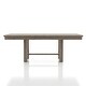 Jusk Rustic Grey 84-inch Wood Expandable Dining Table with Leaf by ...