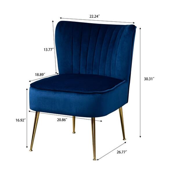Velvet Upholstered Accent Side Chairs(Set of 2) - Bed Bath & Beyond ...